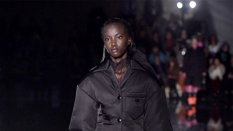 HERStory: Anok Yai Becomes First Black Model To Open Prada Runway Show ...